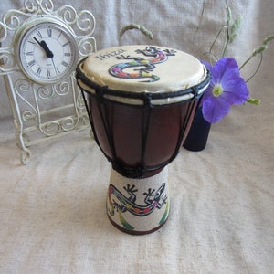 Goat Skin Drums, Drum Decorated With Sand, IBIZA Souvenir, Drums With ...