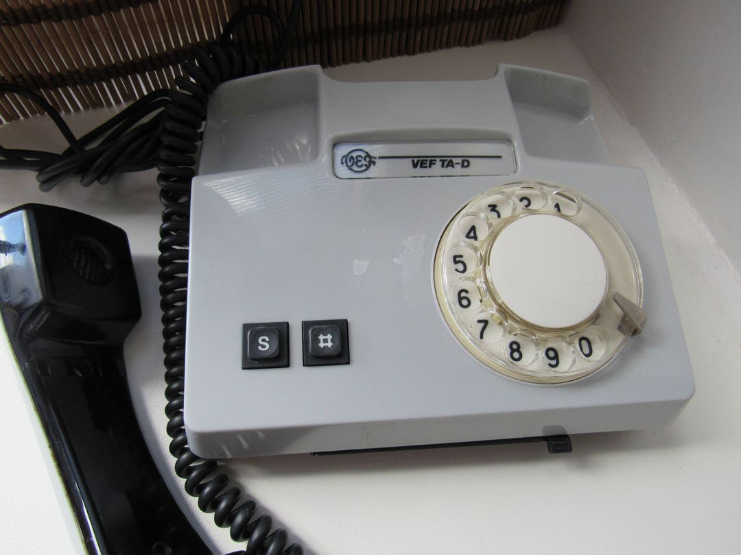 Rotary Phone, Vintage Dial Phone, Retro Gadget - Etsy