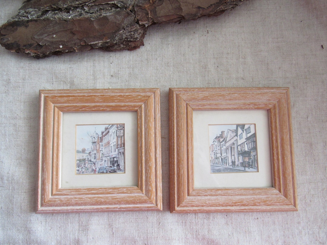 Vintage Robin Mullen City View Print Set: Framed Wall Art - Etsy