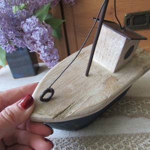 Wood Ship, Ship Decor, Seaside Decor, Handmade Ship, Wooden Boat - Etsy