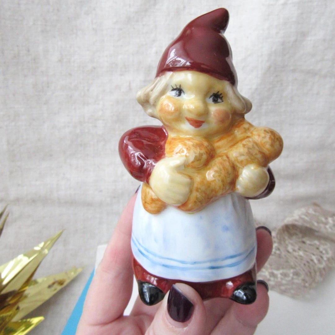 Santa Baker, Mrs. Claus, Santa With Bread, Vintage Christmas Figurine ...