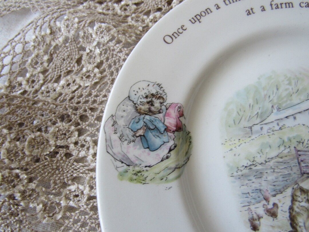 Wedgwood Plate, Wedgwood Mrs Tiggy-winkle Plate, Beatrix Potter Design ...