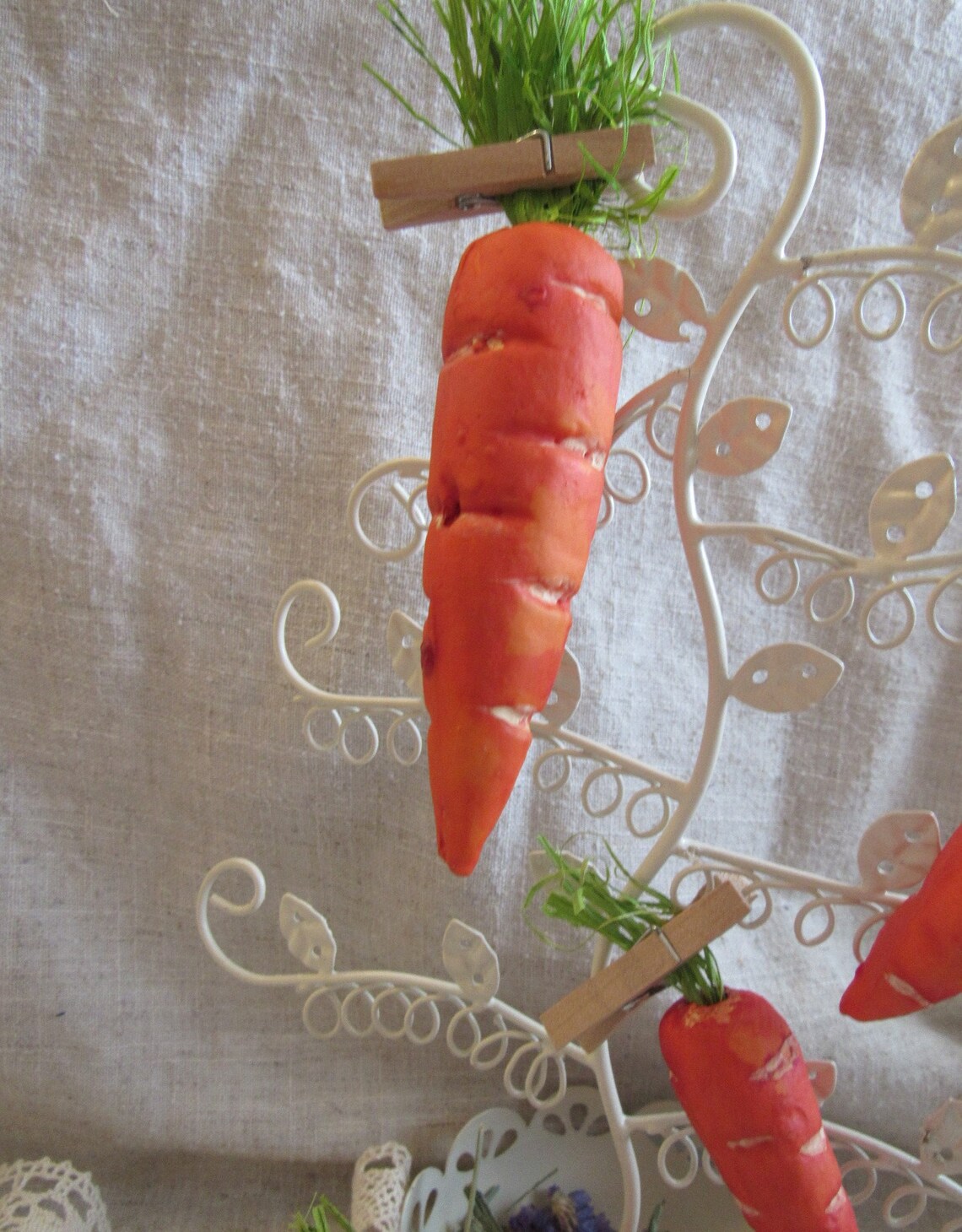 Faux carrots artificial fruits realistic natural size 4 | Etsy