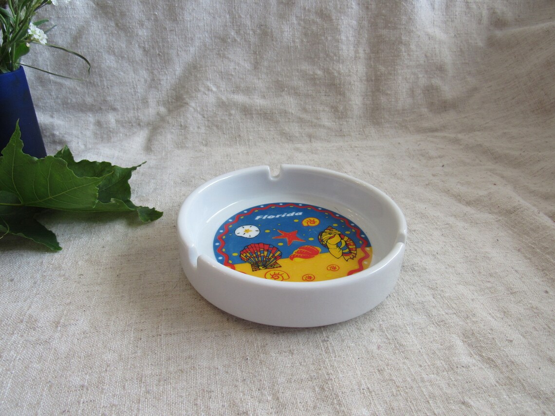 Porcelain Ash Tray FLORIDA Memory Ash Tray China Porcelain - Etsy