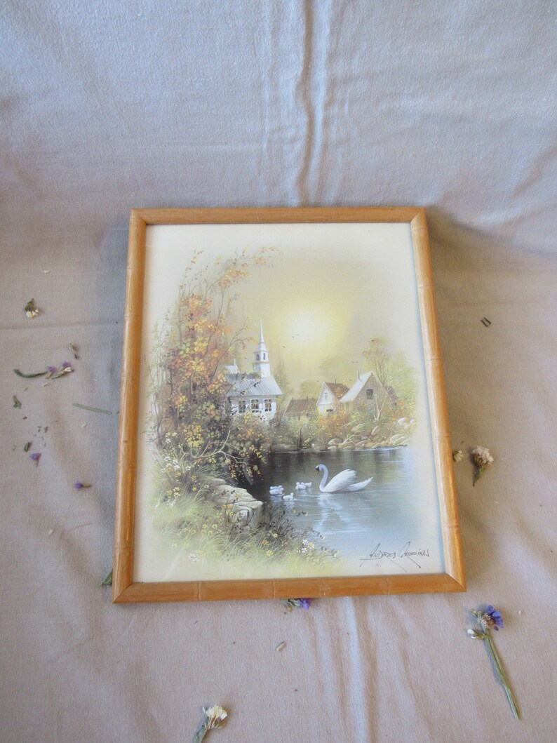 Andres Orpinas Art Print Vintage Wooden Framed Andres Orpinas | Etsy