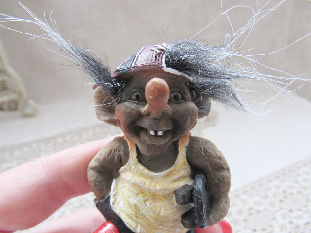 Vintage Norwegian Troll, Troll With Skateboard, Troll Fridge Magnet ...
