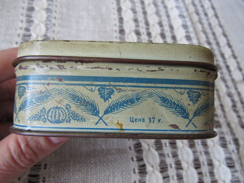 Soviet Time Dentifrice Box Vintage Metal Tin for Tooth Powder - Etsy