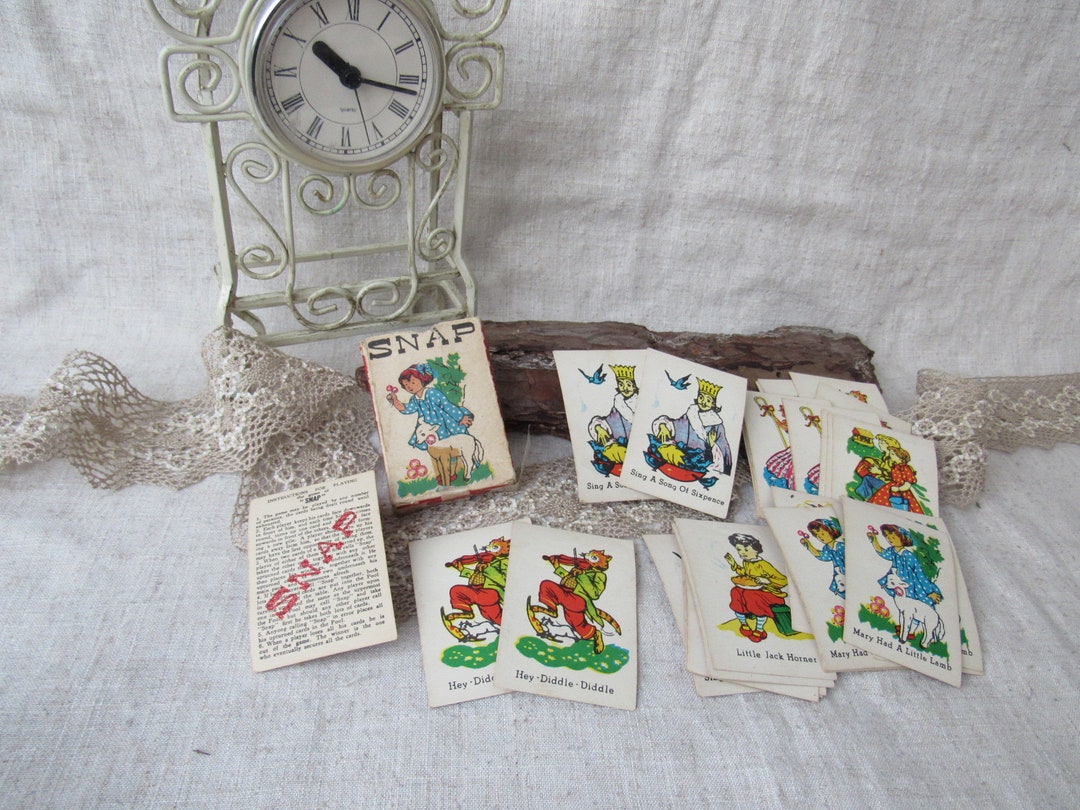 Vintage SNAP Cards Miniature 1950s Mother Goose Nursery - Etsy