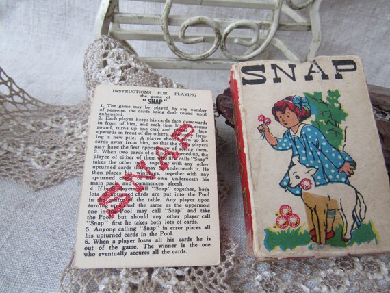 Vintage SNAP Cards Miniature 1950s Mother Goose Nursery - Etsy