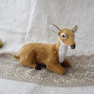 Vintage Deer Doe, Doe Figurine, Plastic Doe With Soft Skin - Etsy