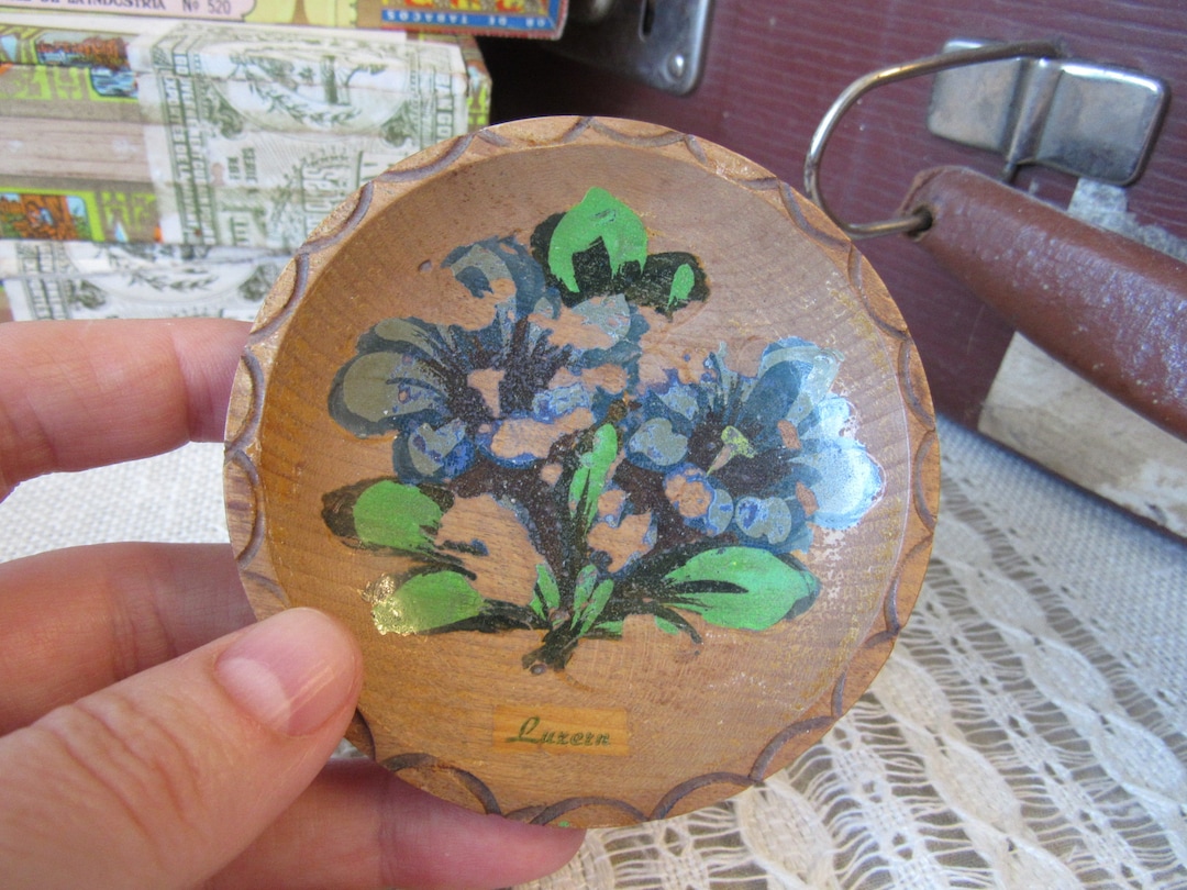 Small Wooden Plate, Luzern Switzerland Souvenir Plate - Etsy