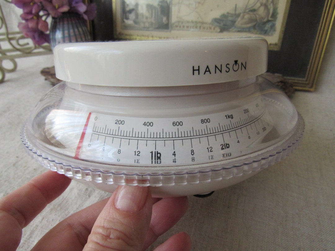 HANSON Scale, Retro Hanson Scales, Round Scales, Plastic Beige UK ...
