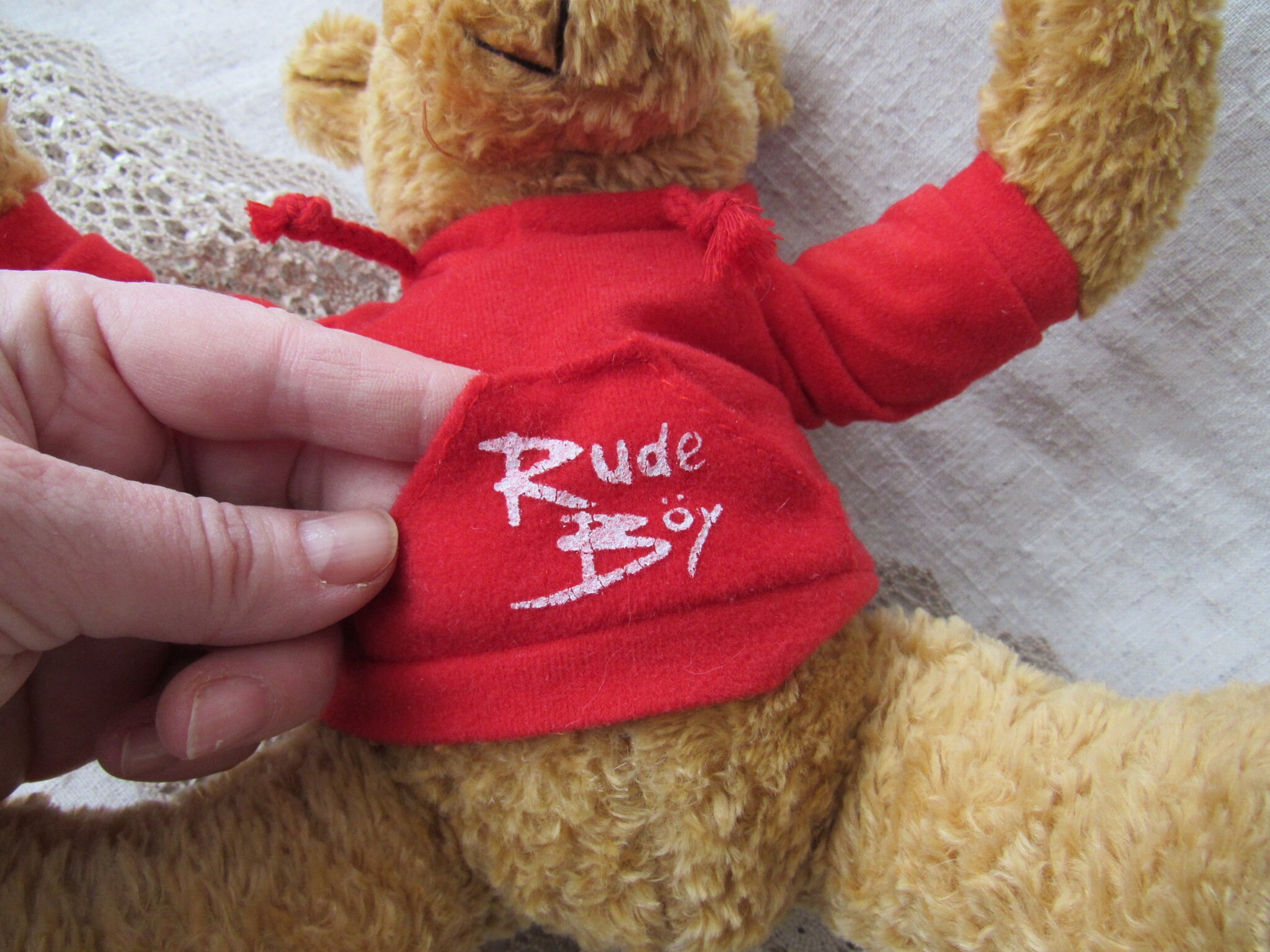 RARE Rude Boy Teddy Bear: Vintage Plush Toy (22cm) - Etsy