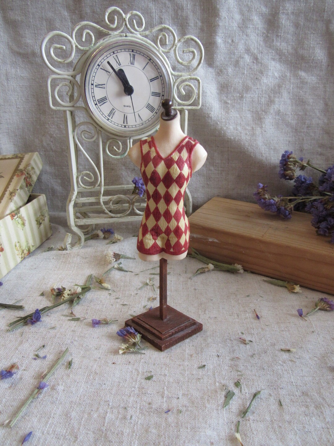 Stacy Bayne Dress Form Figurine: in the Swim Mini Vintage Collection - Etsy