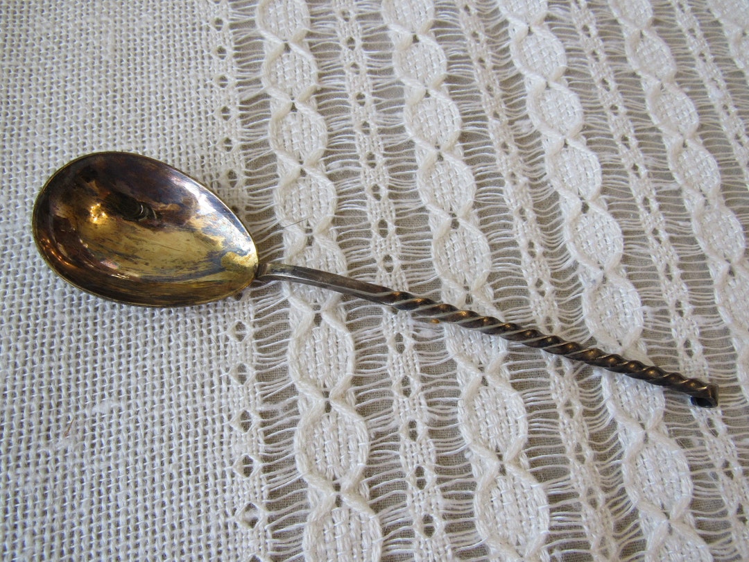 VINTAGE Twisted Melhior Spoon, Soviet Vintage Spoon, Kitchen Tableware ...