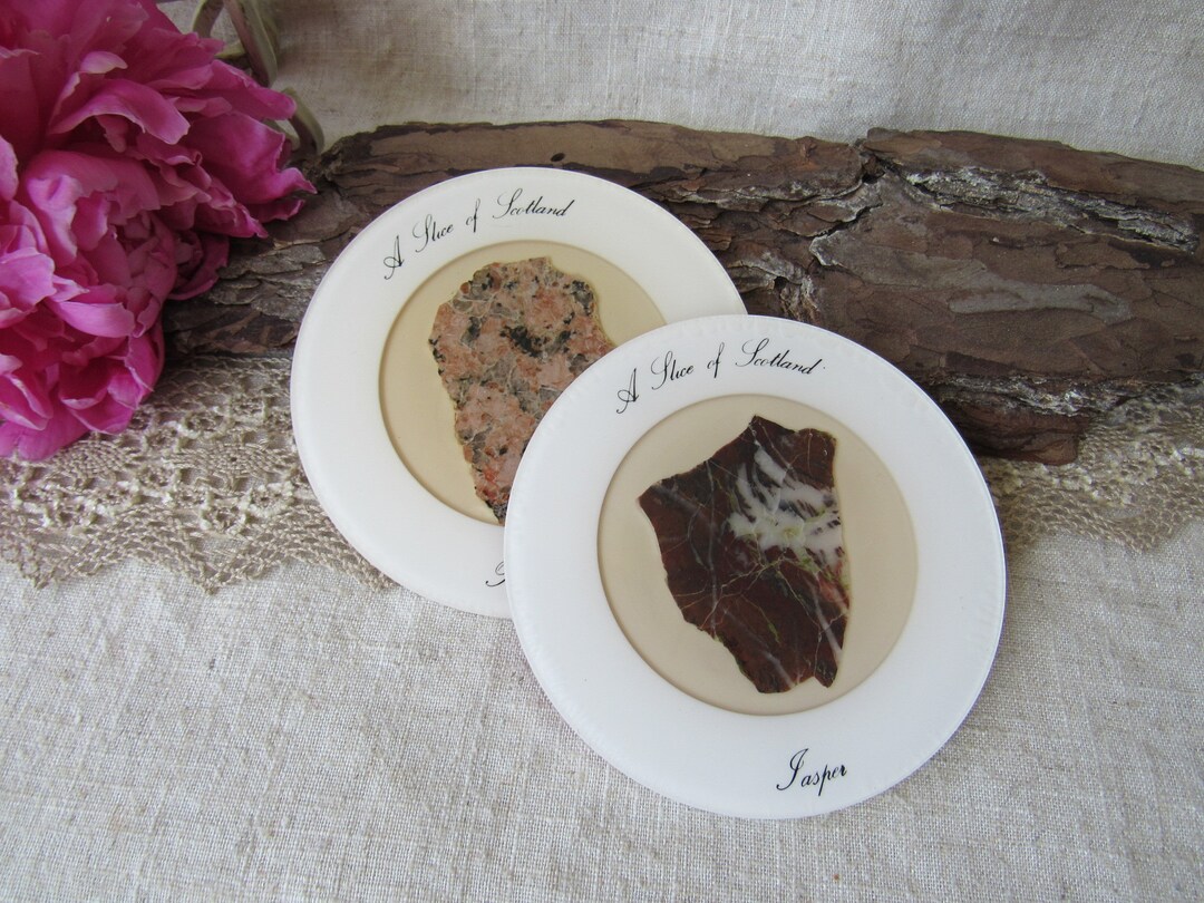 Vintage Scotland Coasters, Slice of Scotland, Coaster With Jasper ...