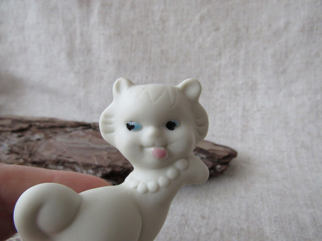 Cat Figurine Retro Cat Figurine Small Cat Statue Fancy - Etsy
