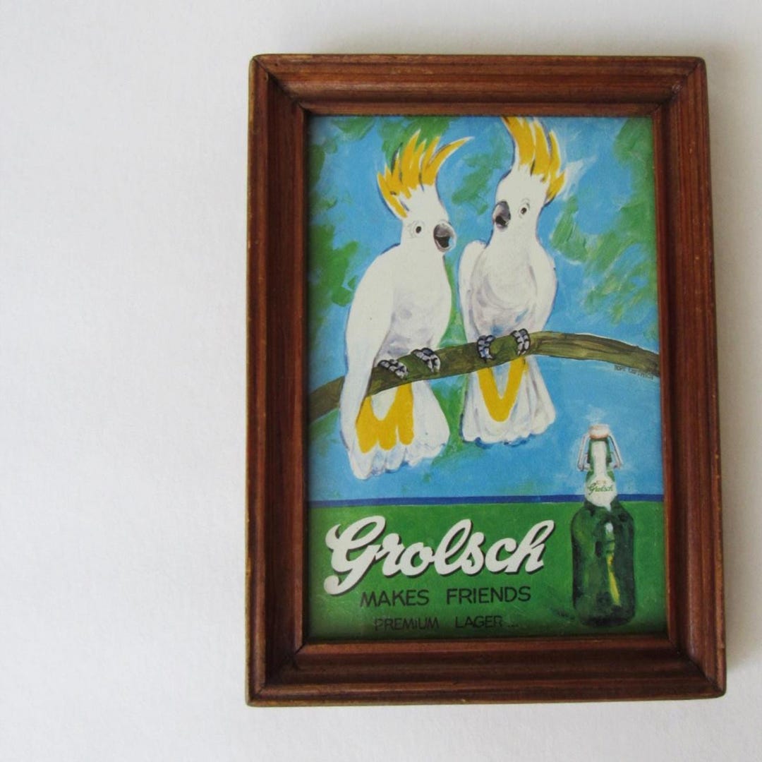 Grolsch Lager Retro Wood Sign – Vintage 1950s Beer Ad - Etsy