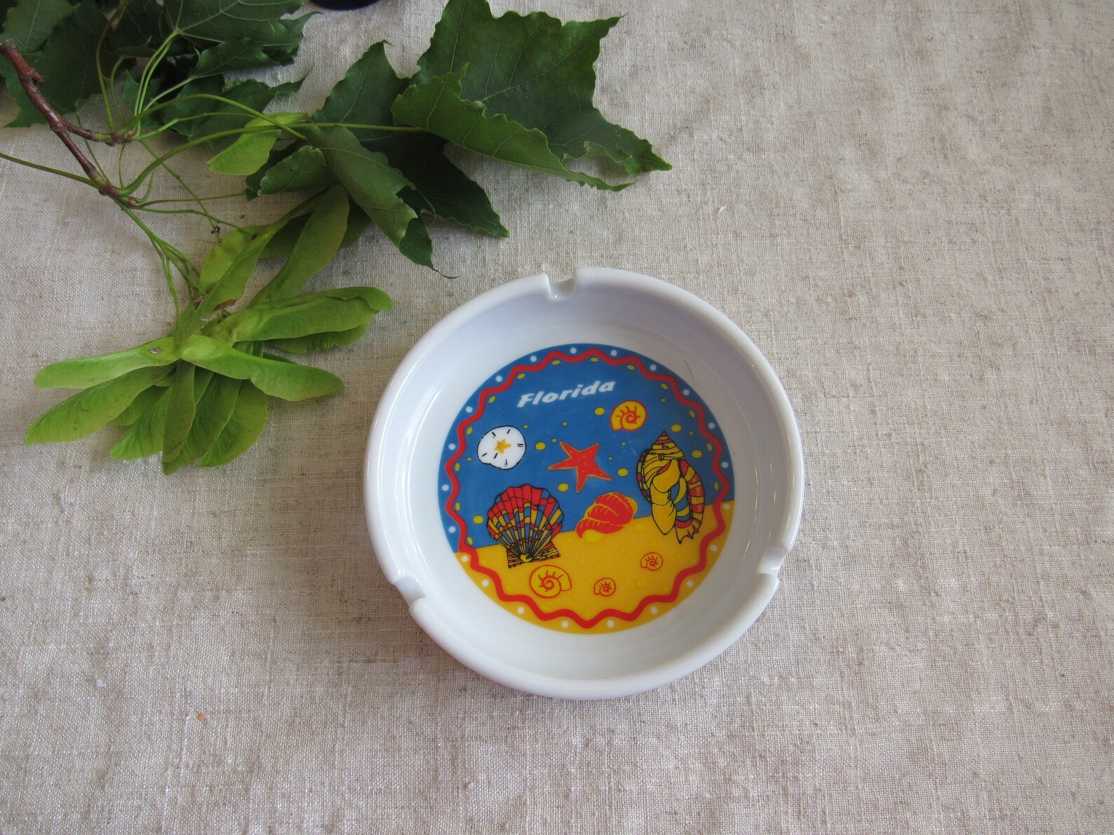 Porcelain Ash Tray FLORIDA Memory Ash Tray China Porcelain - Etsy