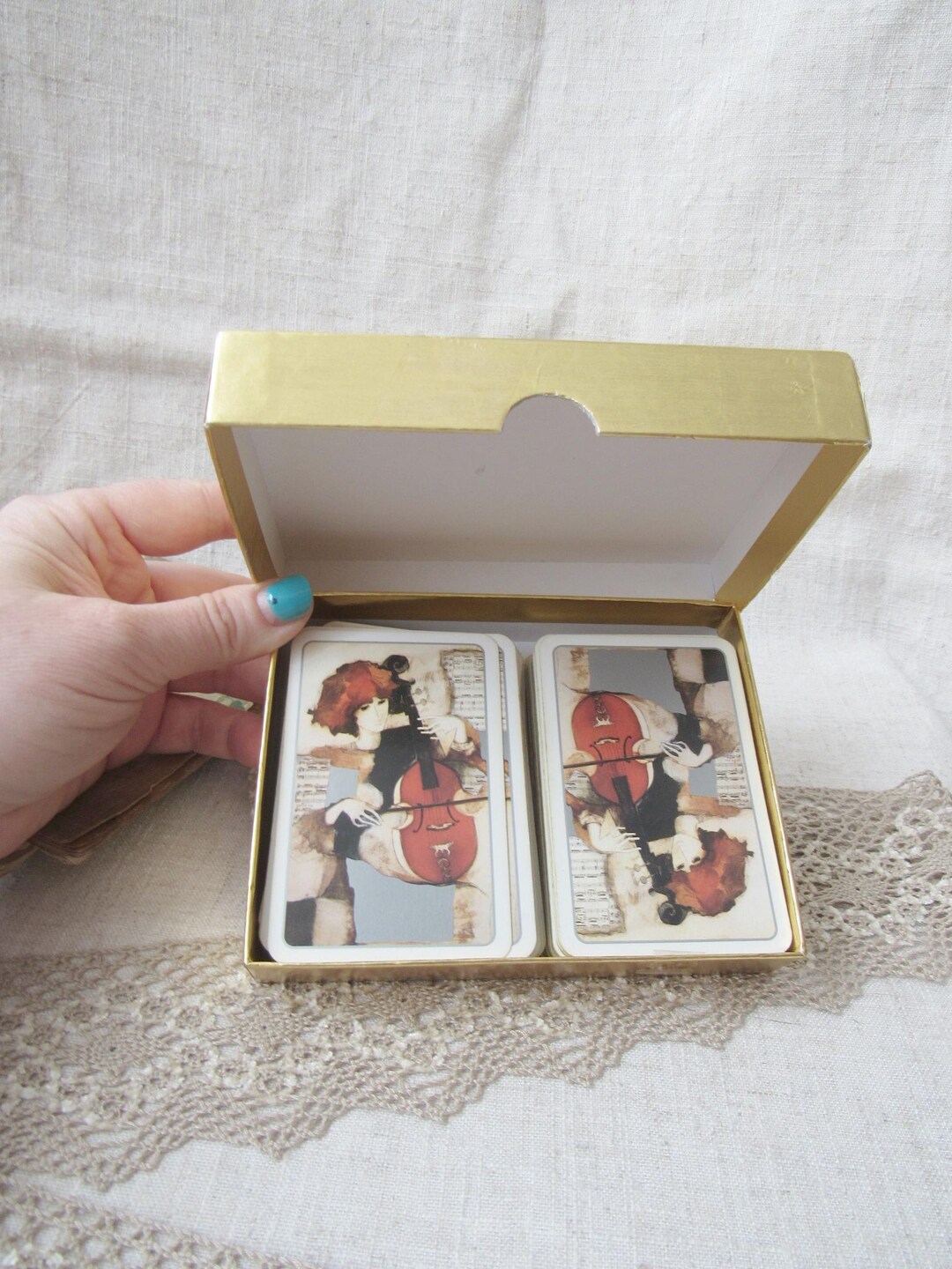 DAVID WESTNEDGE Playing Cards, Twin Pack Used, Music, Violine - Etsy