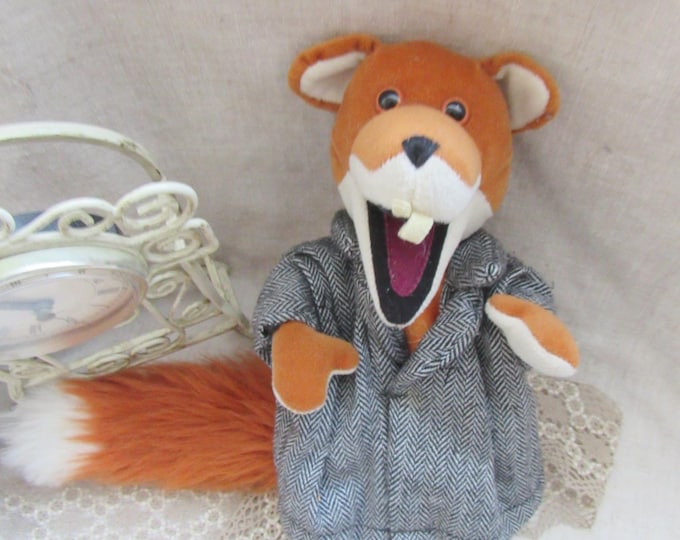 Basil Brush Fox Plush, Muppet Toy 2002, Collectable Vintage Basil Brush ...