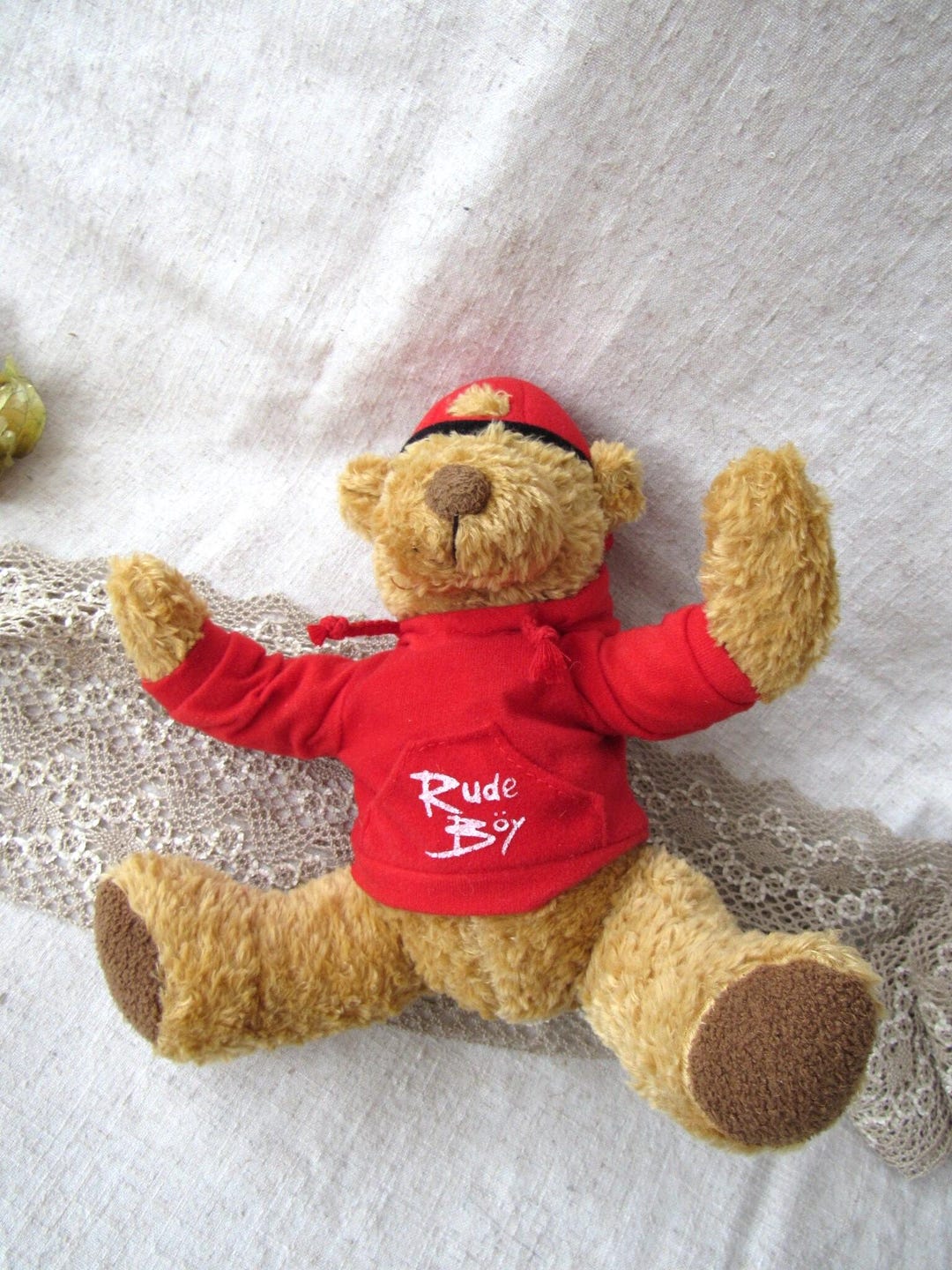 RARE Rude Boy Teddy Bear: Vintage Plush Toy (22cm) - Etsy
