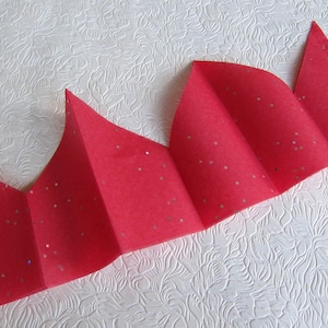 Glittered Tissue Paper Crowns / Party Hat / Photo Booth Prop - Hand Cut ...