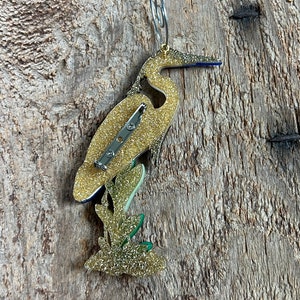 Great Blue Heron Ornament, Heron Ornament, Heron Brooch, Great Blue ...