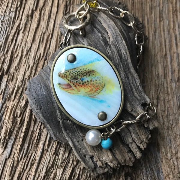 Trout Fly Fish Bracelet - Etsy