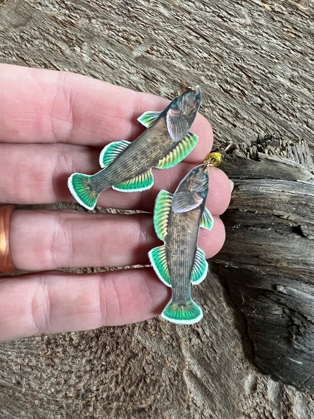 Greenfin Darter, Darter Earrings, Darter Jewelry, Green Darter ...