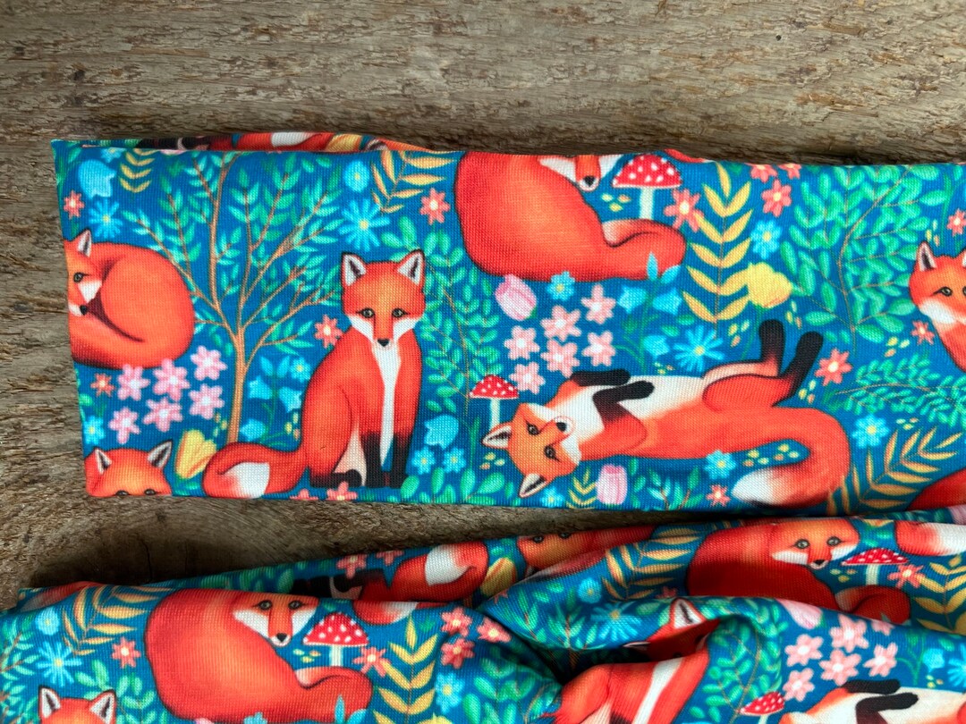 Red Fox Headband, Fox Headband, Wildflower Headband, Fox and Flowers ...