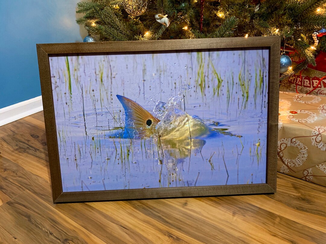 Redfish Tailing Sign, Redfish Decor, Wooden Redfish, Farmhouse Sign ...