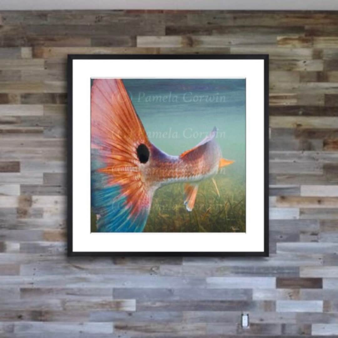 Bull Redfish Art: Redfish Painting Print, Red Drum Print, Redfish Print ...