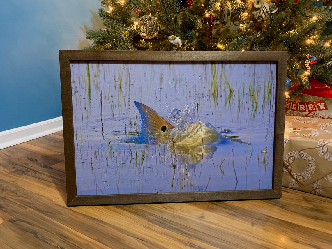 Redfish Tailing Sign, Redfish Decor, Wooden Redfish, Farmhouse Sign ...