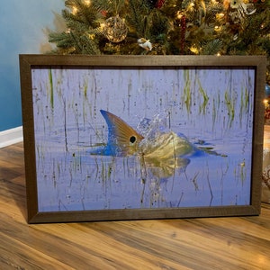 Redfish Tailing Sign, Redfish Decor, Wooden Redfish, Farmhouse Sign ...