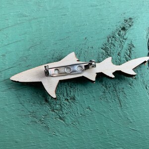 Shark Pin, Fossilized Shark Teeth, Shark Brooch, Shark Teeth Art, Shark ...