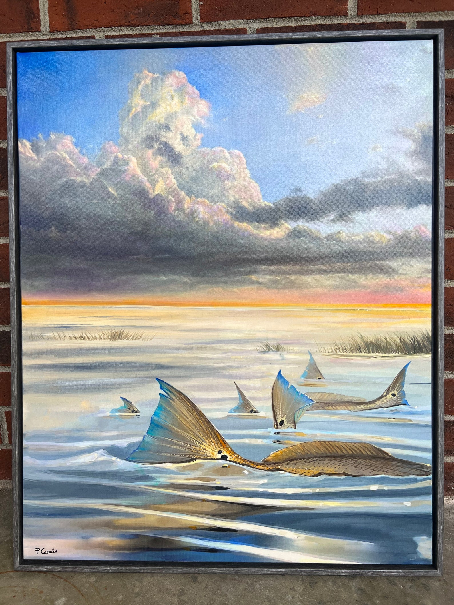 Redfish Tailing Redfish Painting Red Drum Painting Redfish - Etsy