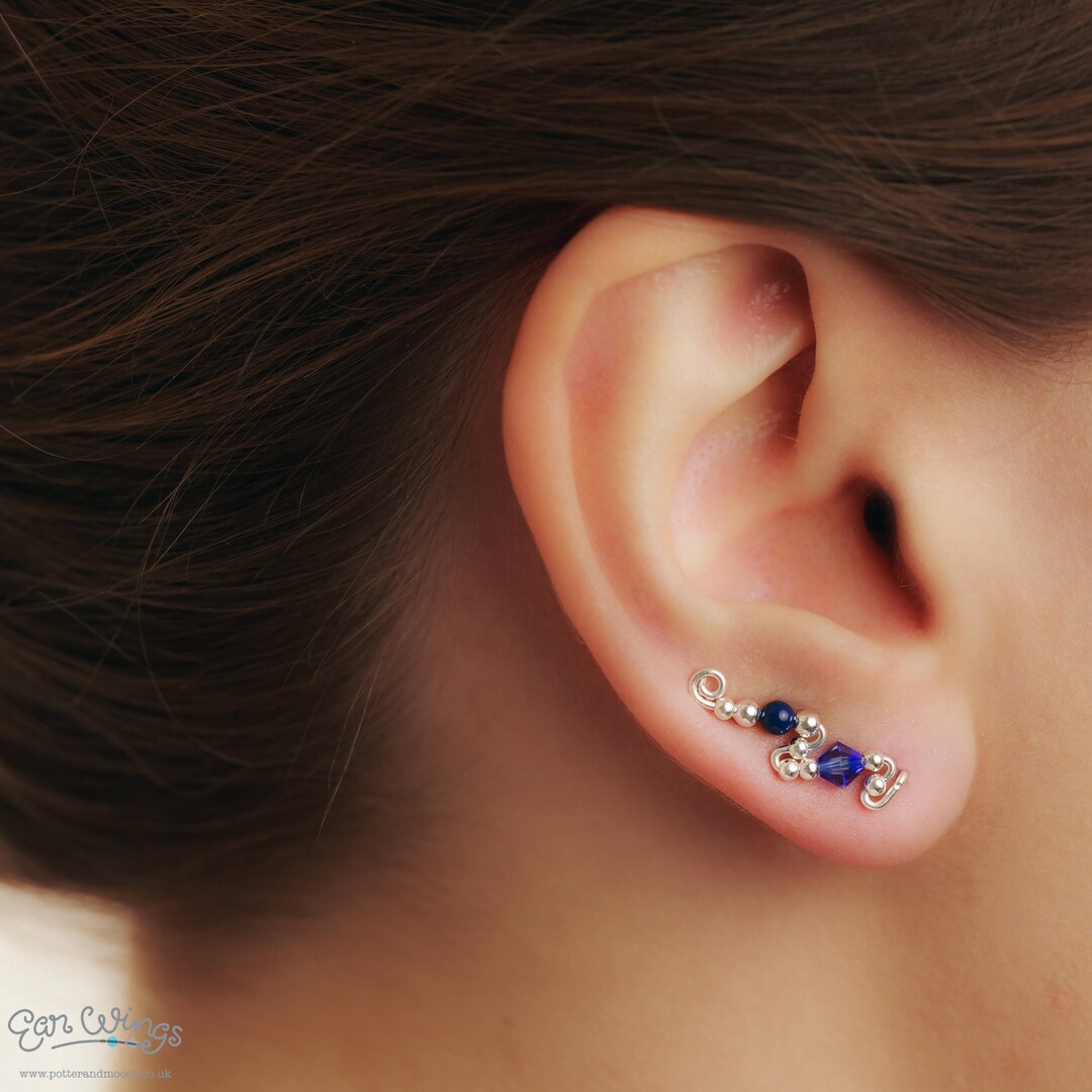 Ear Wings Sapphire - Etsy