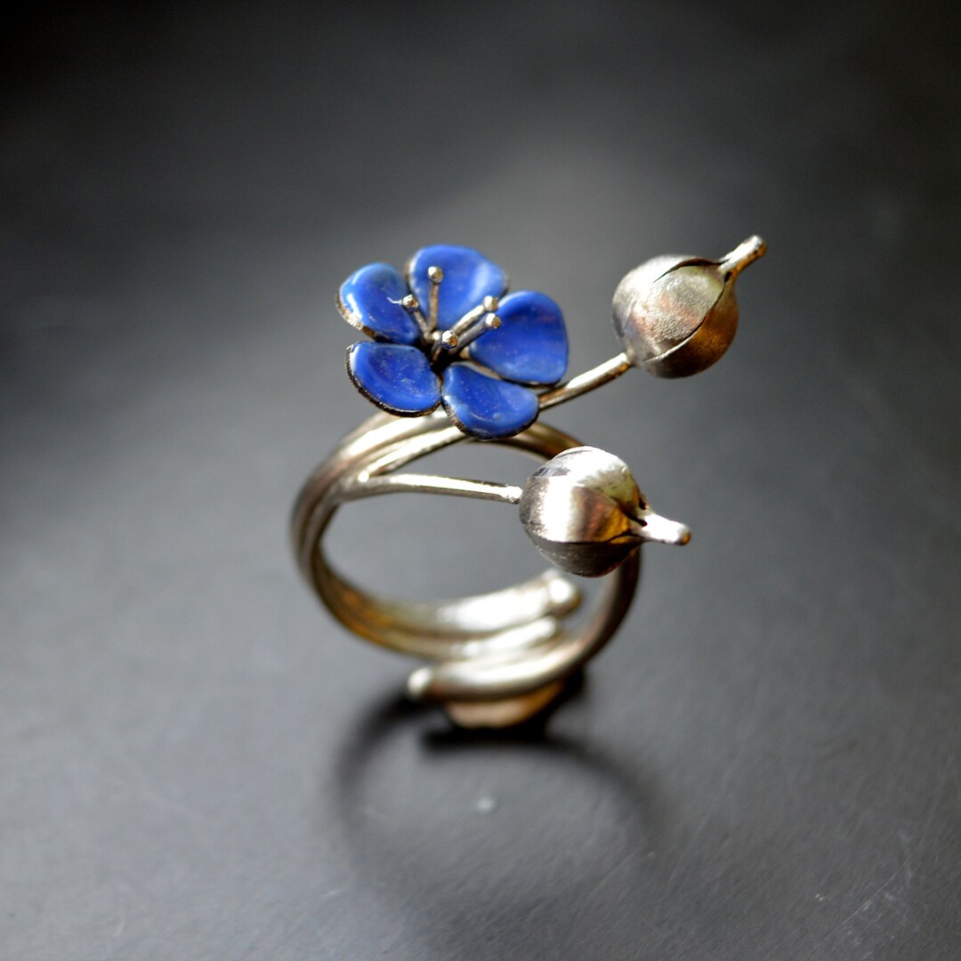 Ring Flowering Flax With Capsules - Etsy