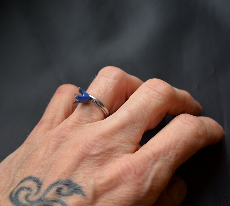 Eco Friendly Blue Bell Ring - Etsy