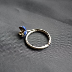Eco Friendly Blue Bell Ring - Etsy