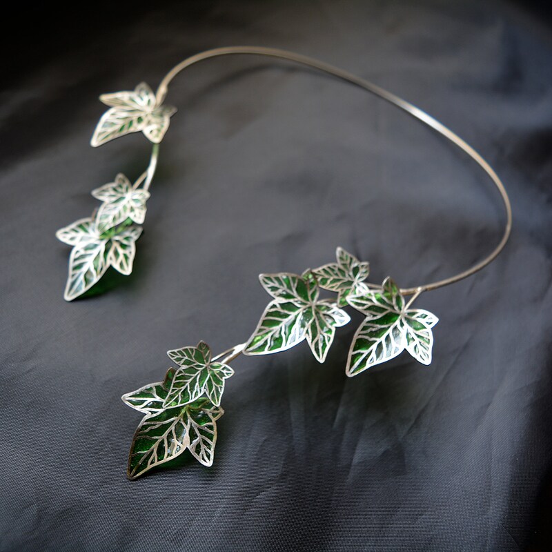 Ivy Leaf Necklace - Etsy