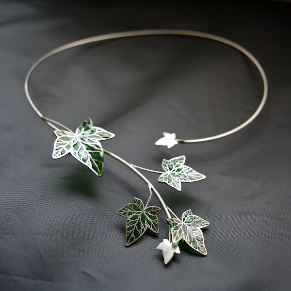 Ivy Leaf Necklace - Etsy