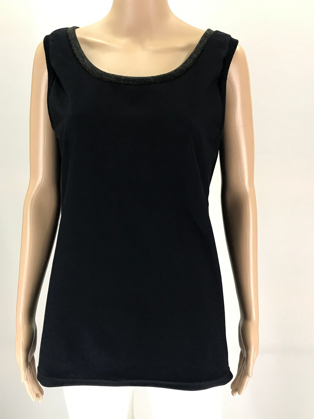 Wide Jersey Shirt in Color and Size Selectable U-neck, Armless, High ...