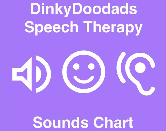 SOUND CHART, Speech Therapy, SLP, Articulation Trinkets, Small Trinkets ...