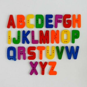 26 ABC Buttons, Alphabet Buttons, Letters, 25mm Letters for Craft ...