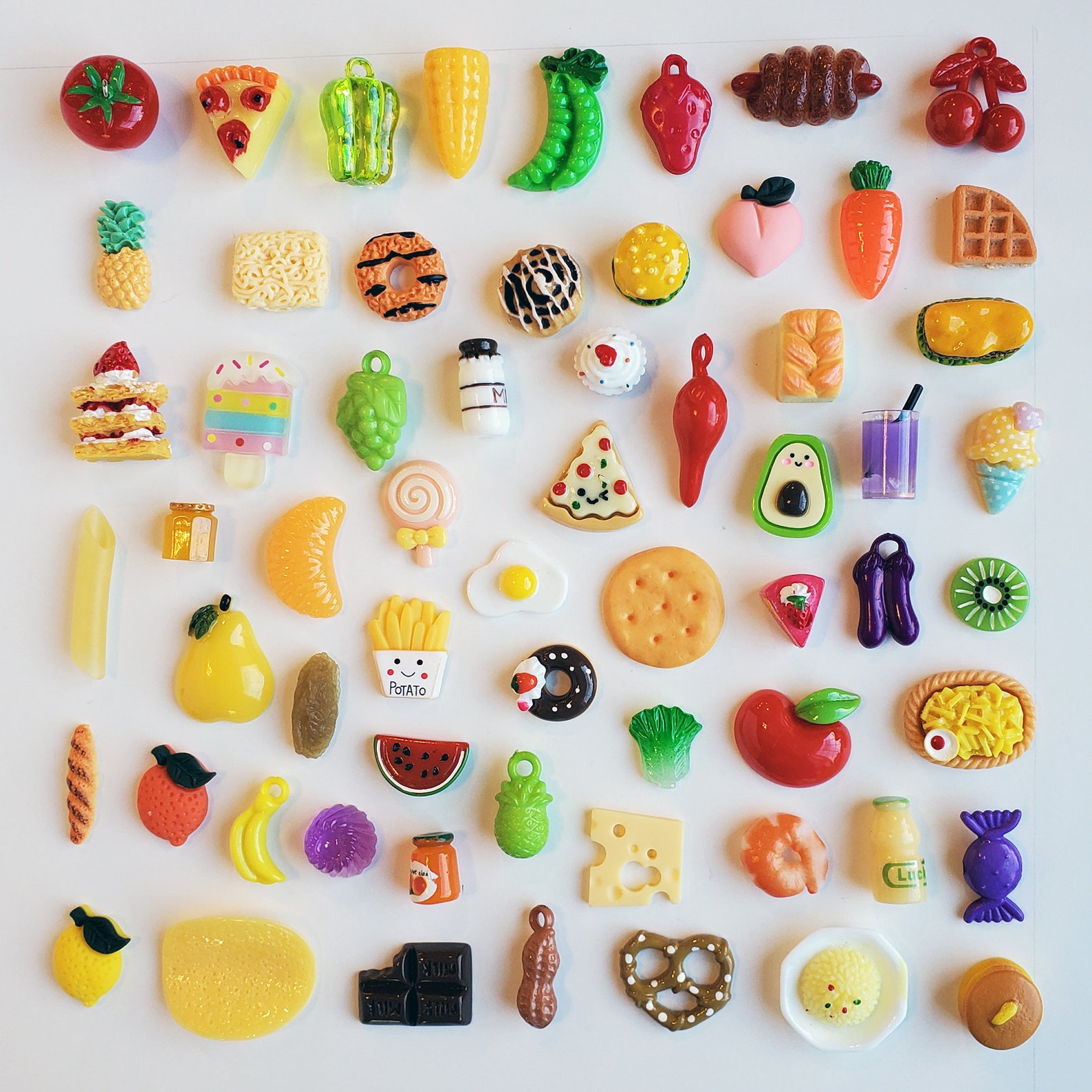 FOOD TRINKETS, 25 to 50 Food Items, Miniature Food, Food Toys, Dinky ...
