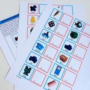 RHYMING TRINKETS-60 Trinkets-30 Rhyming Sets-mini Objects-downloadable ...