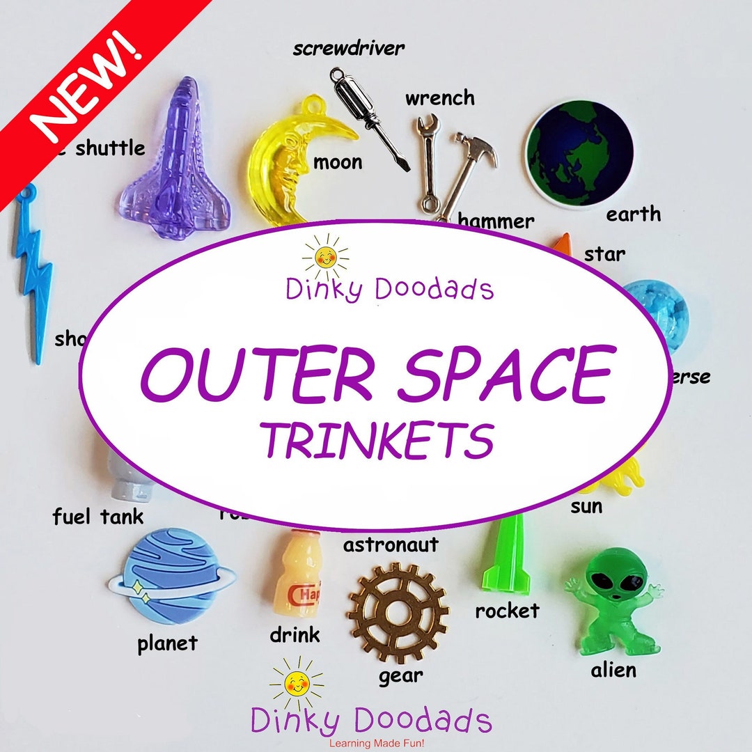 OUTER SPACE Trinkets for I Spy, I Spy Bags, Sensory Bins, Educational ...