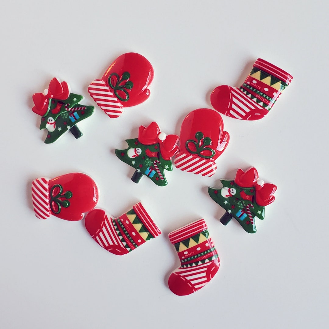 CHRISTMAS TRINKETS Cabachons for I Spy Bags, Christmas Ornaments ...